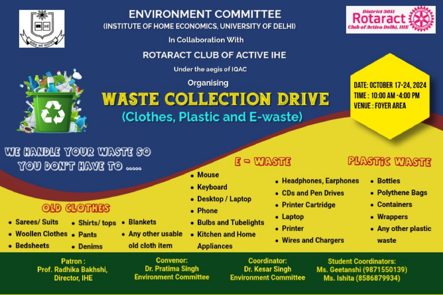 IHE (Institute of Home Economics)